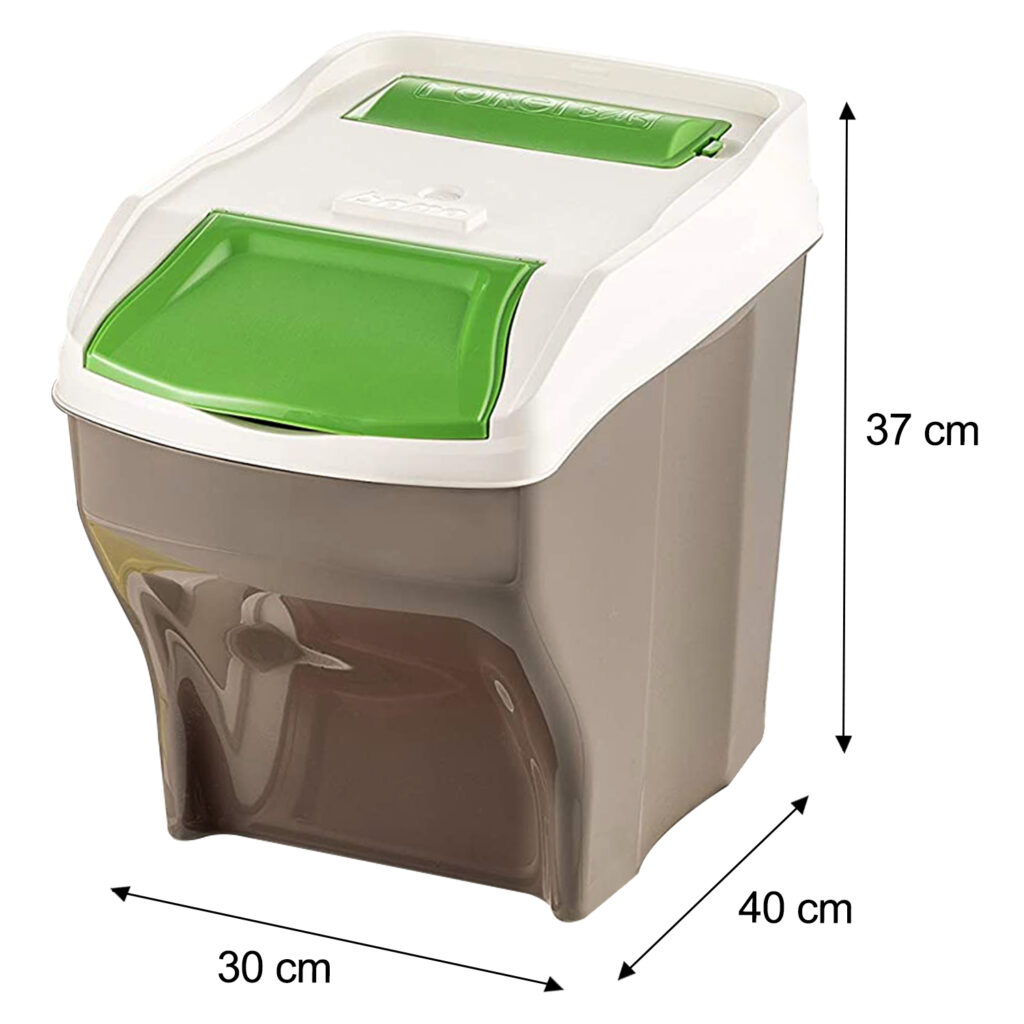 Set of 3 x 27 Litre Stackable Waste Recycling Bins - SeenItOnline.co.uk