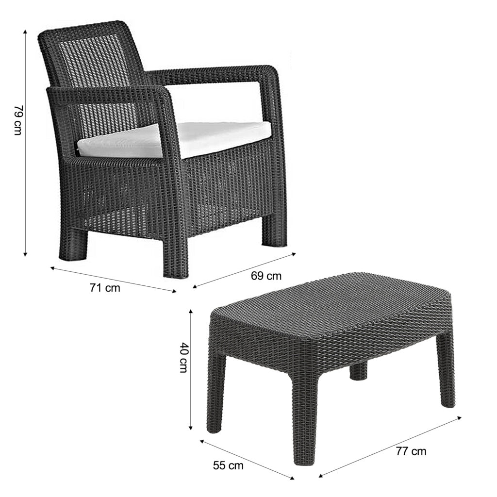 Keter Allibert Tarifa 2 Seat Balcony Set - SeenItOnline.co.uk