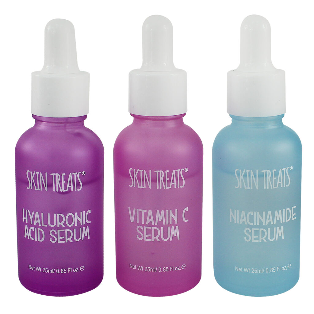 Skin Treats Set of 3 Skin Boosting Serums Gift Set - Vitamin C ...