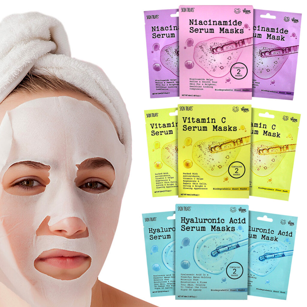 Skin Treats Set of 6 Serum Sheet Masks - SeenItOnline.co.uk